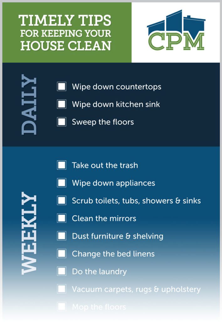 Staying on top of your house cleaning - CPM